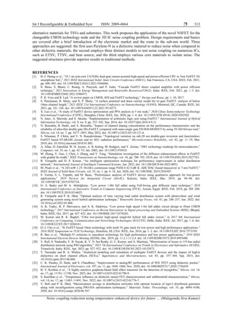 Noise coupling reduction using temperature enhanced device for future integrated circuit ...