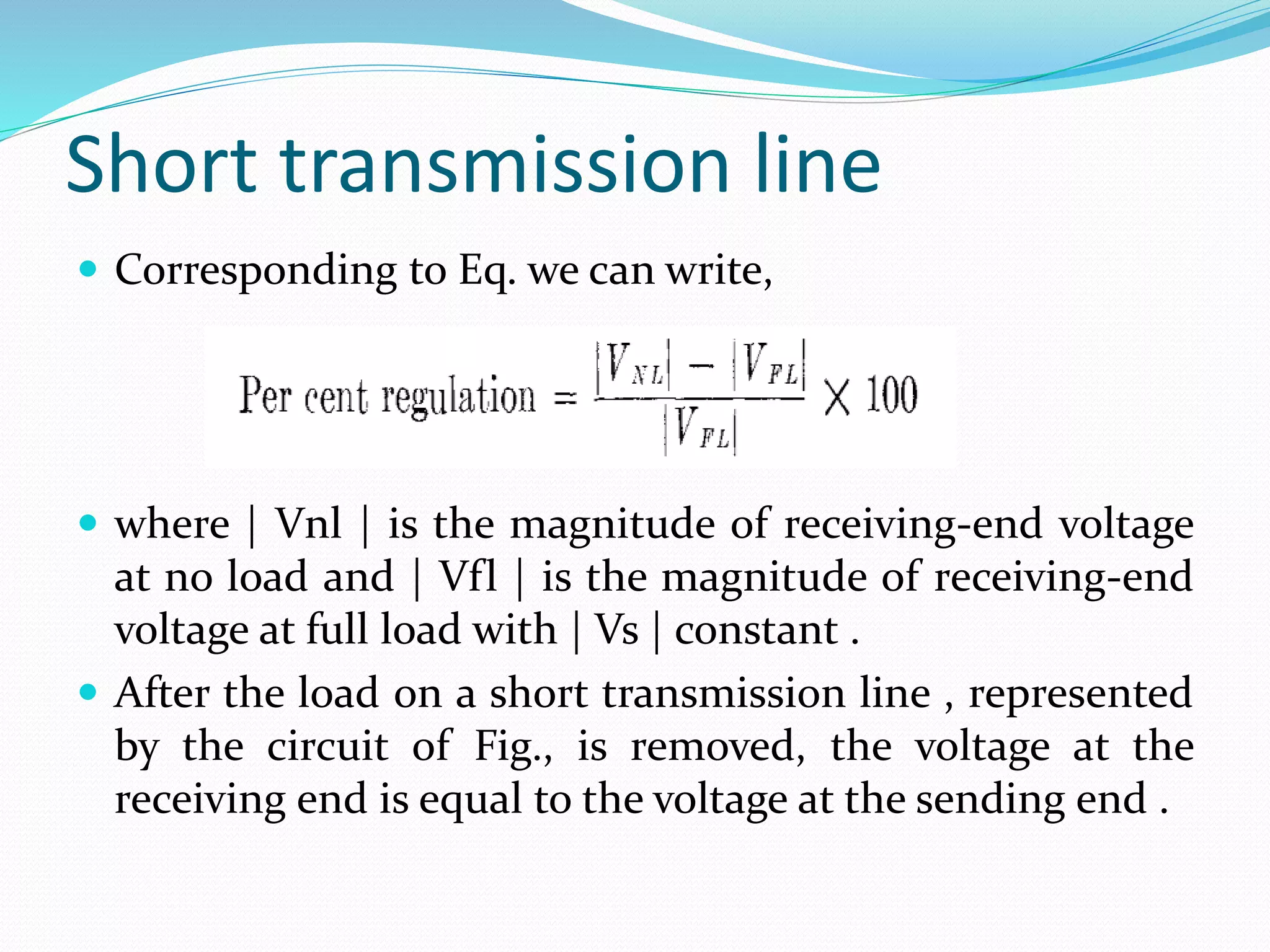 short transmission line | PPTX