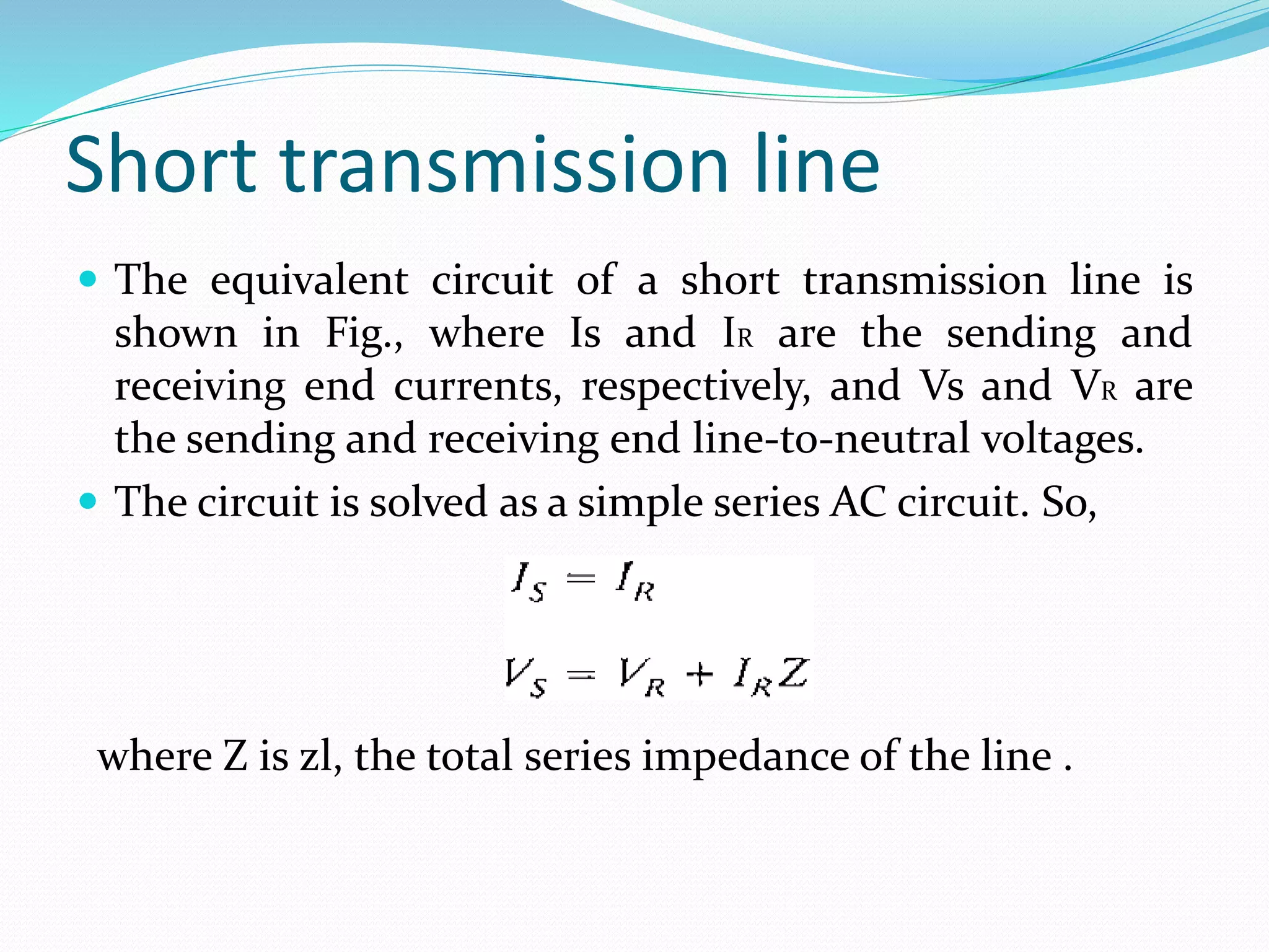 short transmission line | PPTX