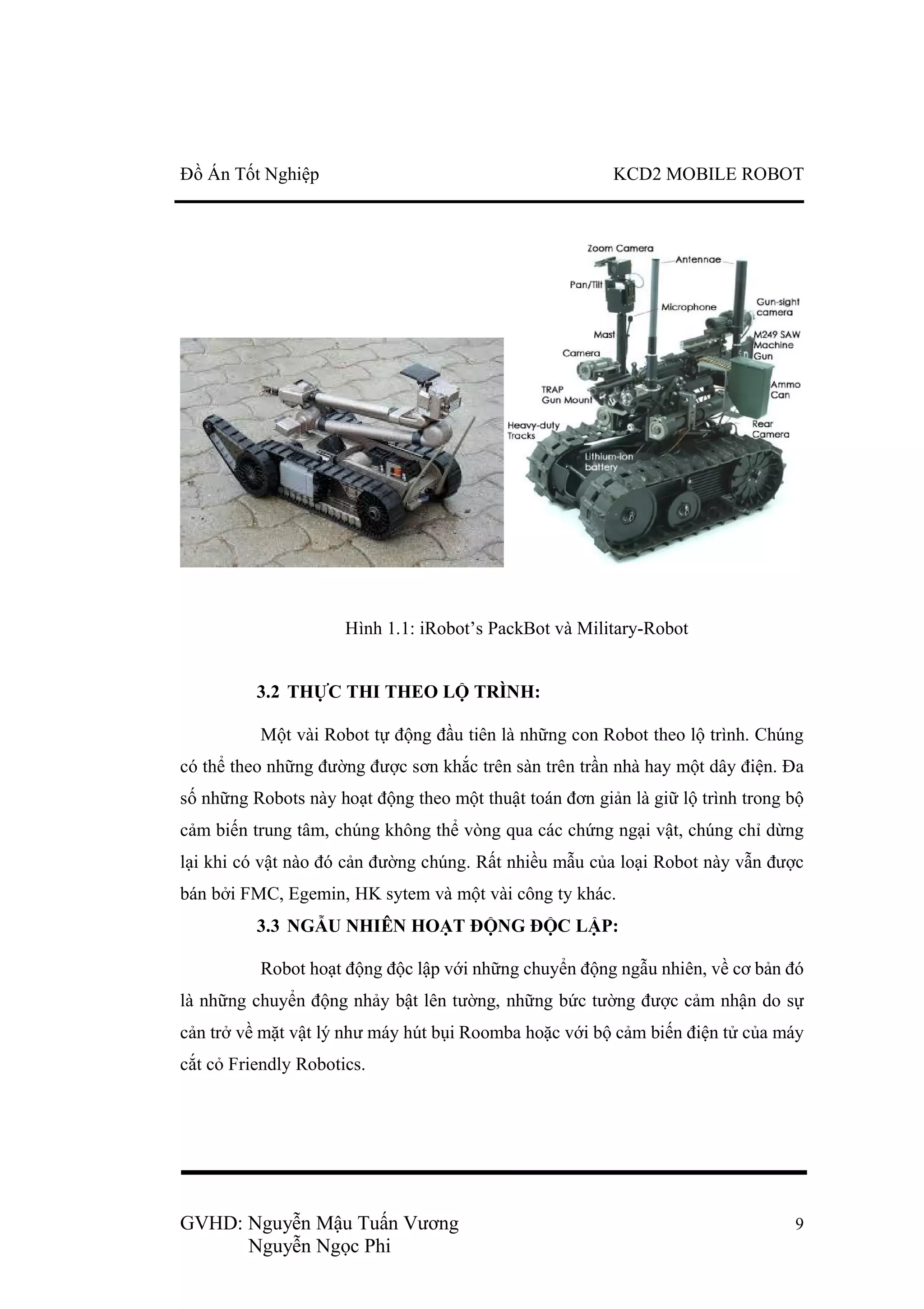 Đồ Án Tốt Nghiệp KCD2 MOBILE ROBOT_10215412052019 | PDF
