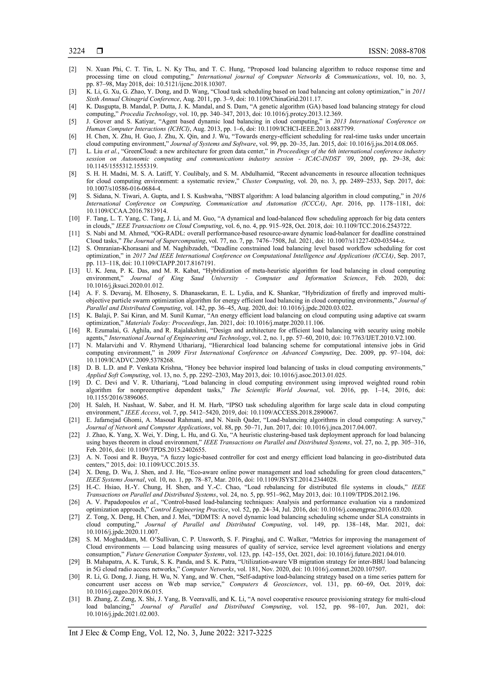 A load balancing strategy for reducing data loss risk on cloud using ...