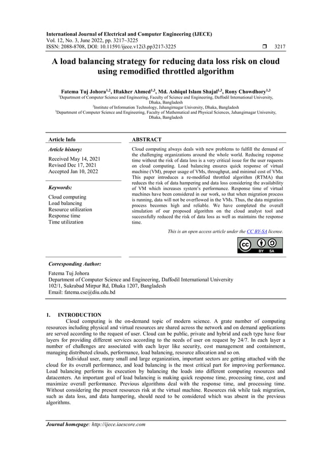 A Load Balancing Strategy For Reducing Data Loss Risk On Cloud Using Remodified Throttled 6763