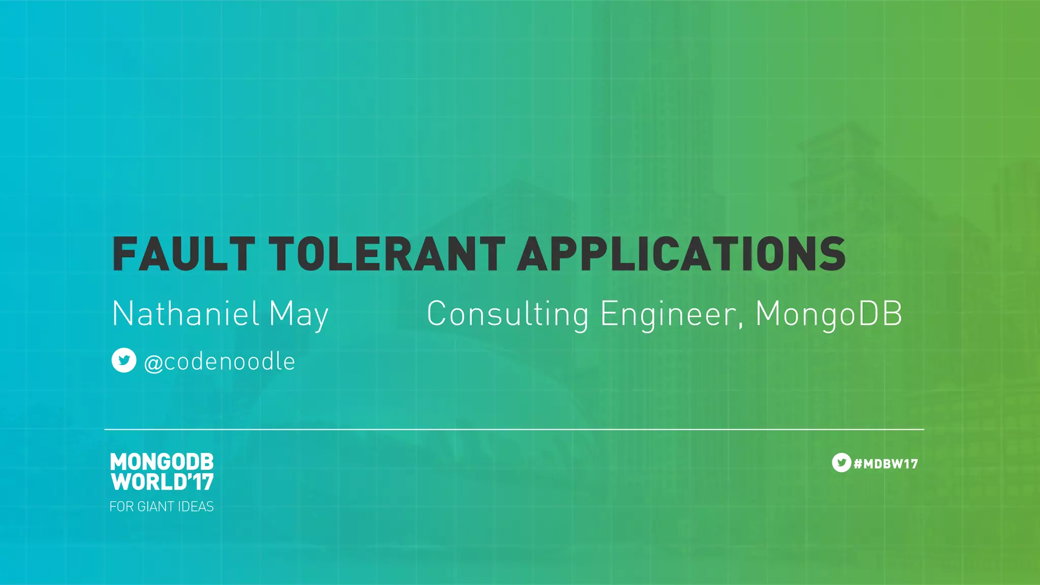 Building Fault Tolerant Applications Pdf