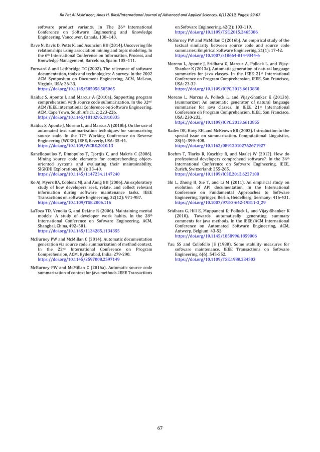Supporting Software Documentation With Source Code Summarization Pdf 1499