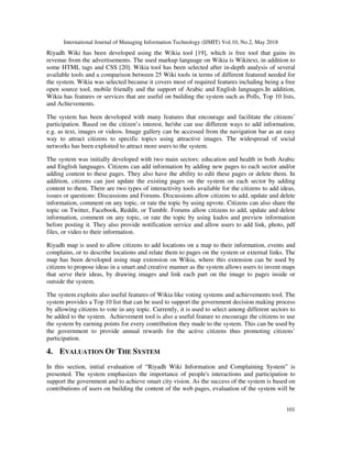 TOWARDS SMART RIYADH: RIYADH WIKI INFORMATION AND COMPLAINING SYSTEM | PDF