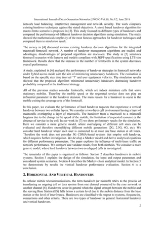 Performance Evaluation of Vertical Hard Handovers in Cellular Mobile Systems | PDF