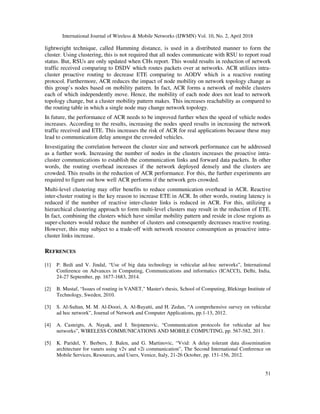 ACR: A CLUSTER-BASED ROUTING PROTOCOL FOR VANET | PDF