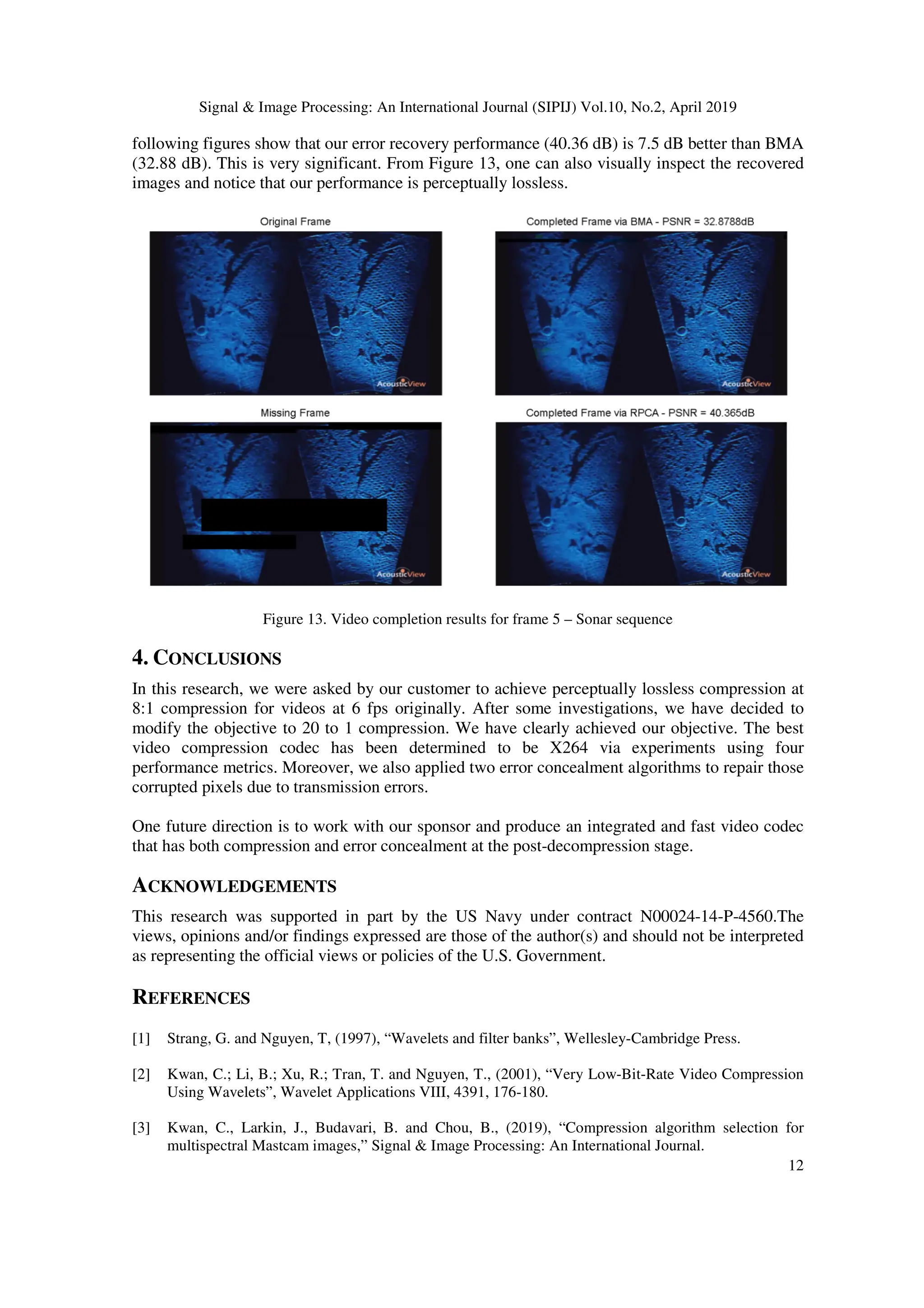 Perceptually Lossless Compression with Error Concealment for Periscope ...