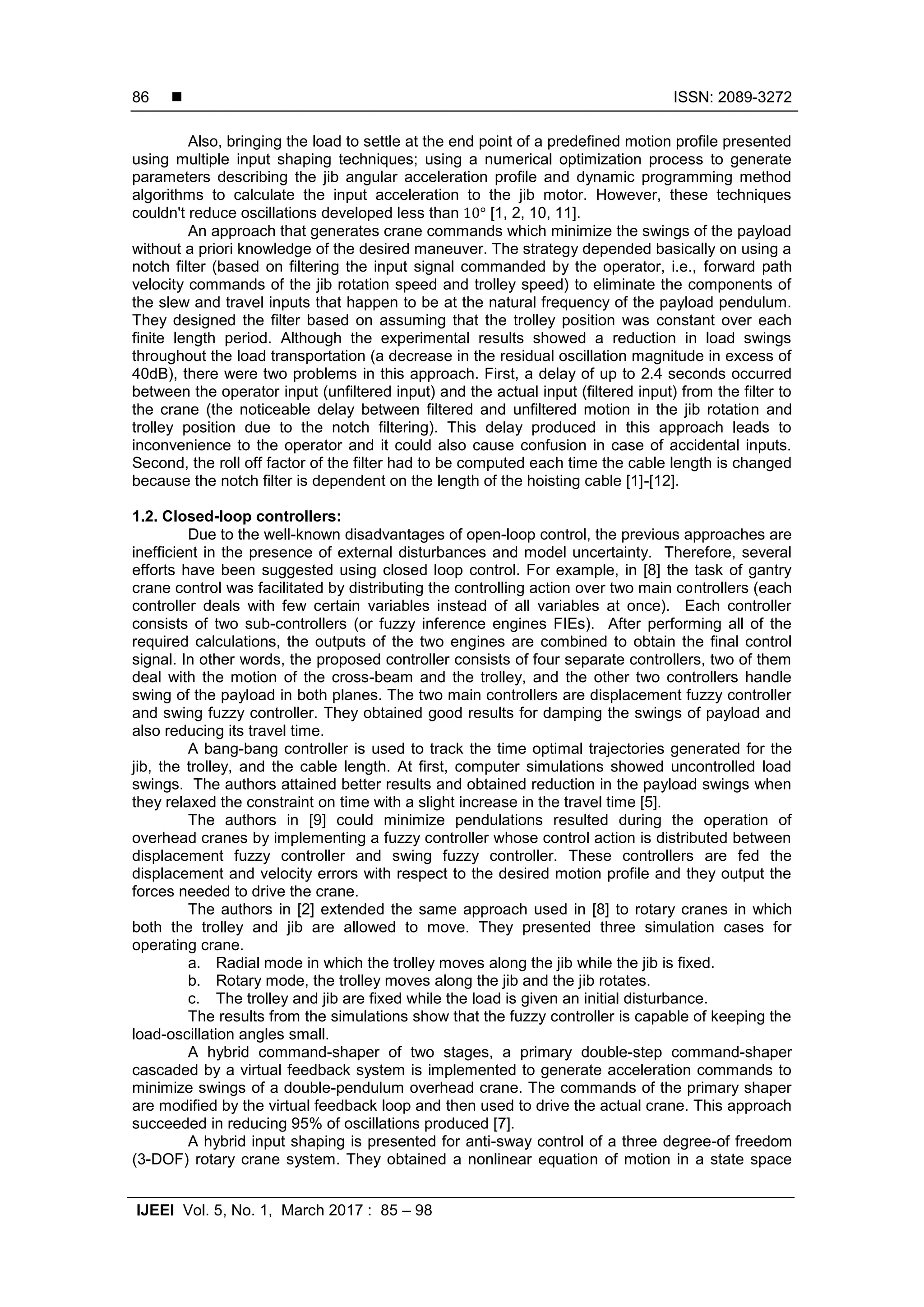 Fuzzy Control of a Large Crane Structure | PDF