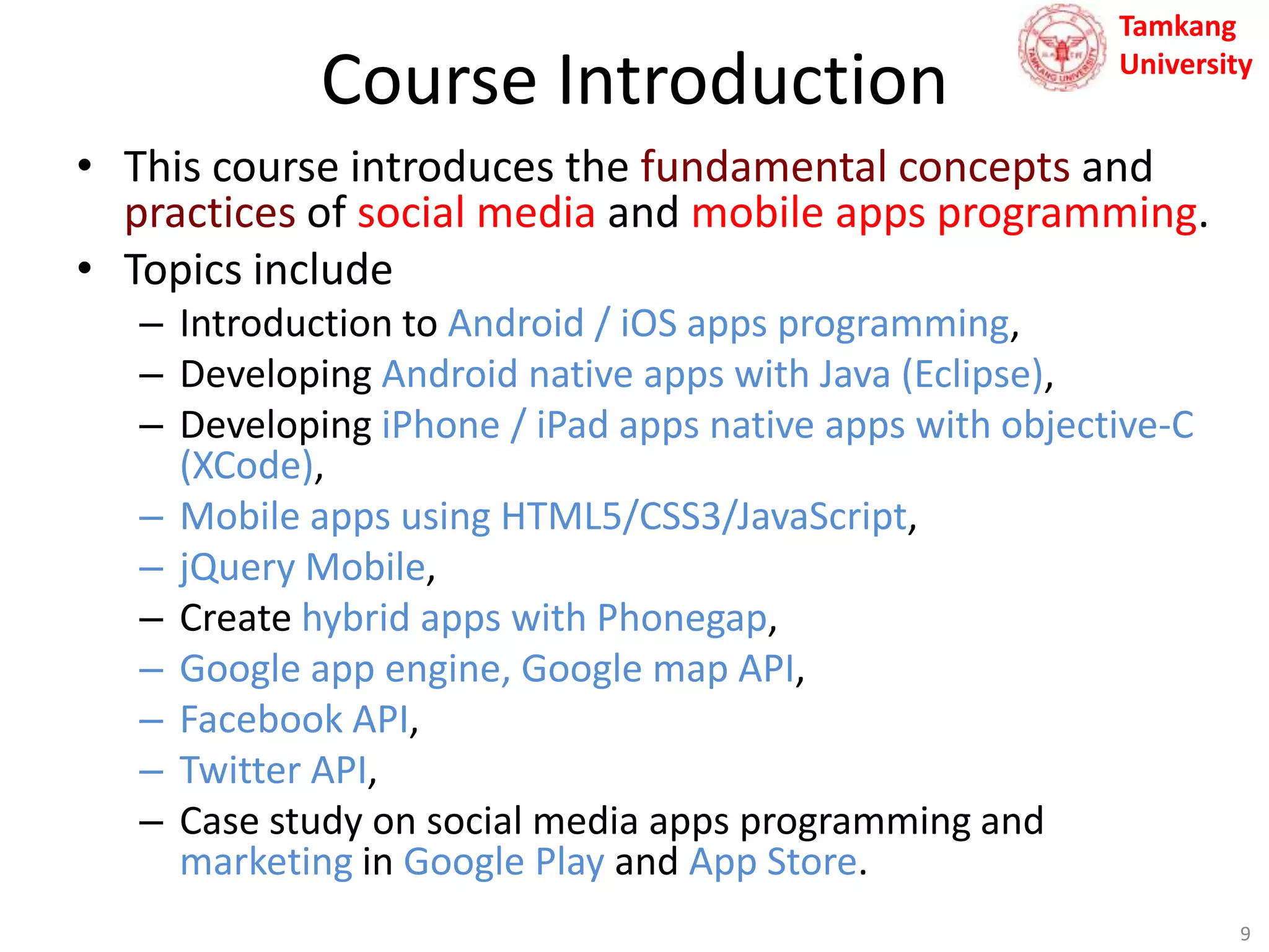 1021 smap01 social media apps programming | PPTX | Web Development ...