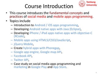 1021 smap01 social media apps programming | PPTX | Web Development | Internet