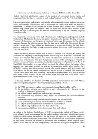 AN INVESTIGATION INTO THE EFFECTIVENESS OF THE CURRICULUM AND ...
