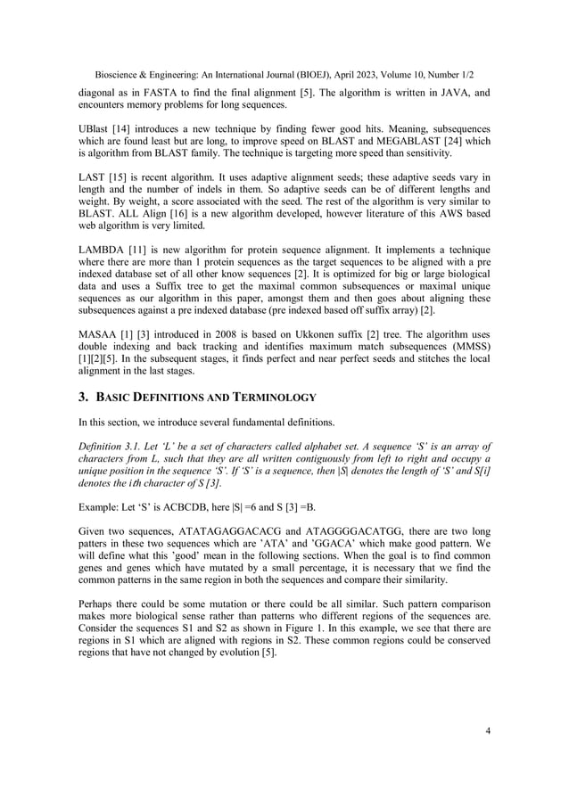 New Sequence Alignment Algorithm Using Ai Rules And Dynamic Seeds Pdf