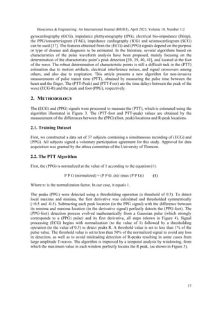 A NEW LOW-COMPLEXITY ALGORITHM FOR THE PULSE TRANSIT TIME EVALUATION | PDF