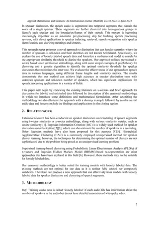 OPTIMIZING SIMILARITY THRESHOLD FOR ABSTRACT SIMILARITY METRIC IN SPEECH DIARIZATION SYSTEMS: A ...