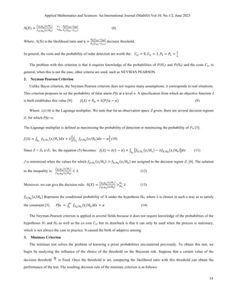 Moving Target Detection Using CA, SO and GO-CFAR detectors in ...