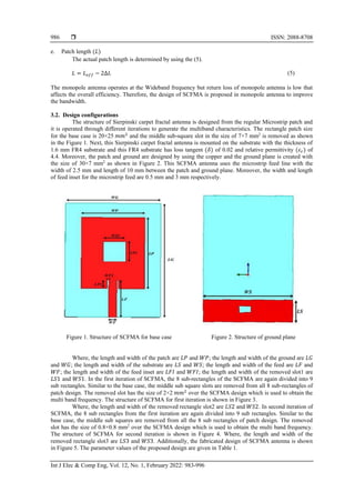 Sierpinski carpet fractal monopole antenna for ultra-wideband applications | PDF