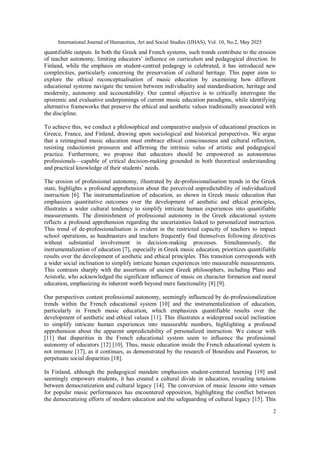 Beyond Technique: An Ethical Reconceptualization of Music Education in a Changing World | PDF