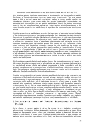 Feminist Perspectives and Social Change. | PDF