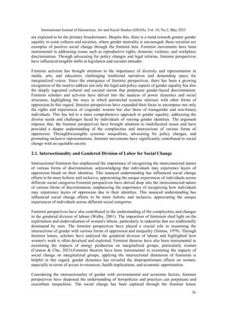 Feminist Perspectives and Social Change. | PDF