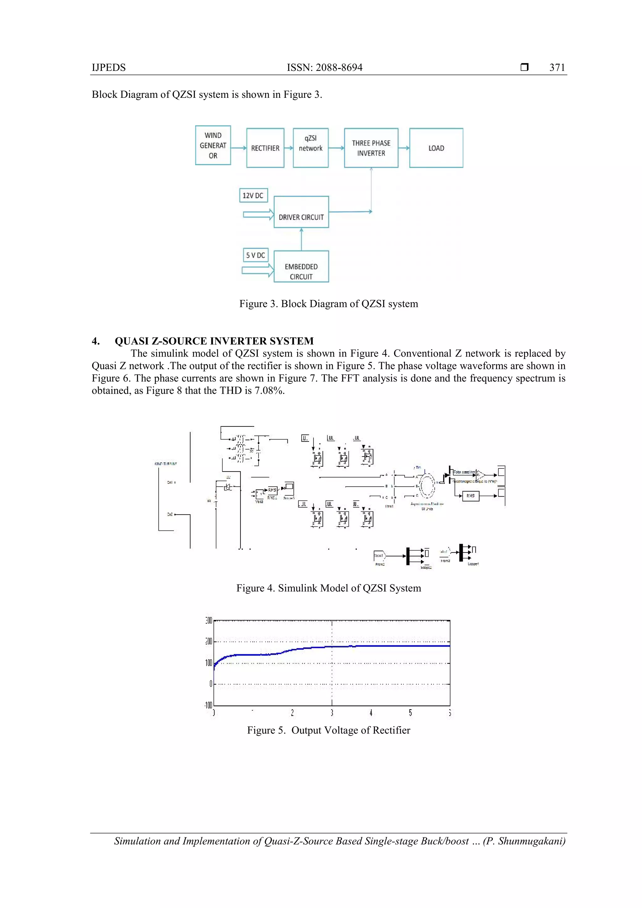 Simulation and Implementation of Quasi-Z-Source Based Single-stage Buck/boost Inverter Fed ...