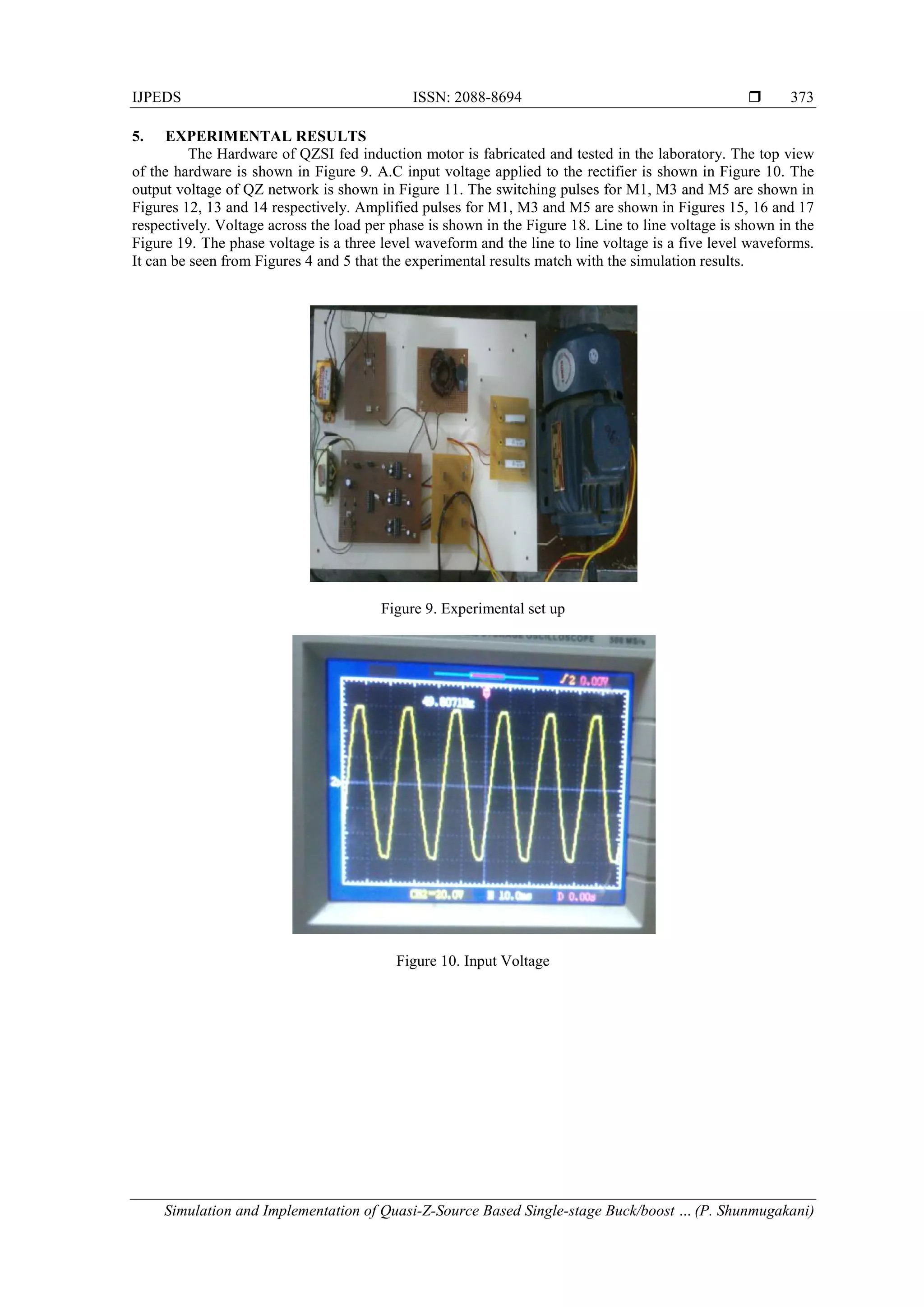 Simulation and Implementation of Quasi-Z-Source Based Single-stage Buck/boost Inverter Fed ...