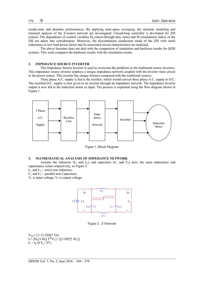Simulation and Implementation of Quasi-Z-Source Based Single-stage Buck/boost Inverter Fed ...