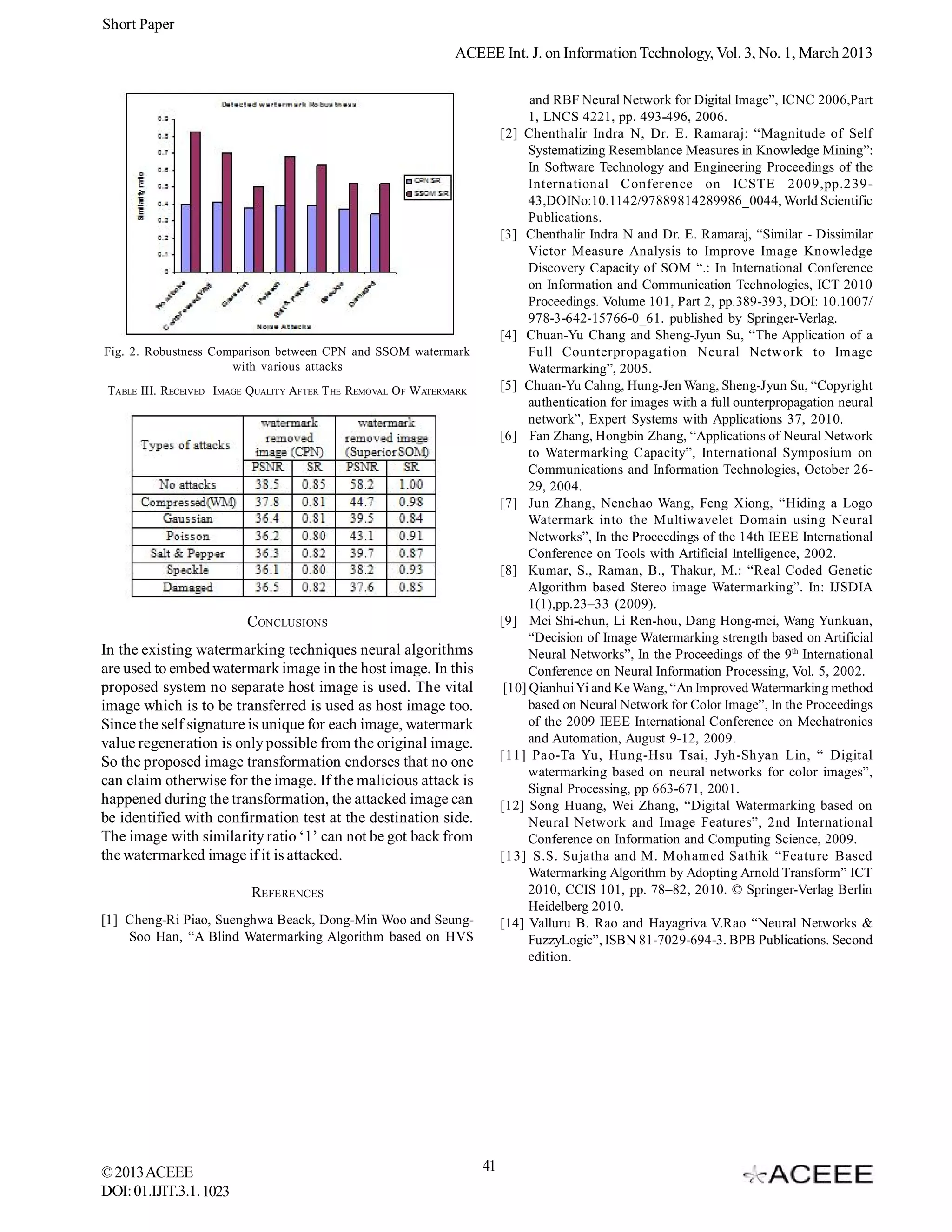 Self Attested Images for Secured Transactions using Superior SOM | PDF