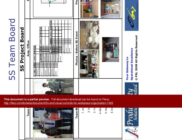 5S & Visual Controls for Workplace Organization