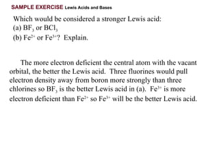 Acid Base Theory, stronger Lewis acid and base | PPT