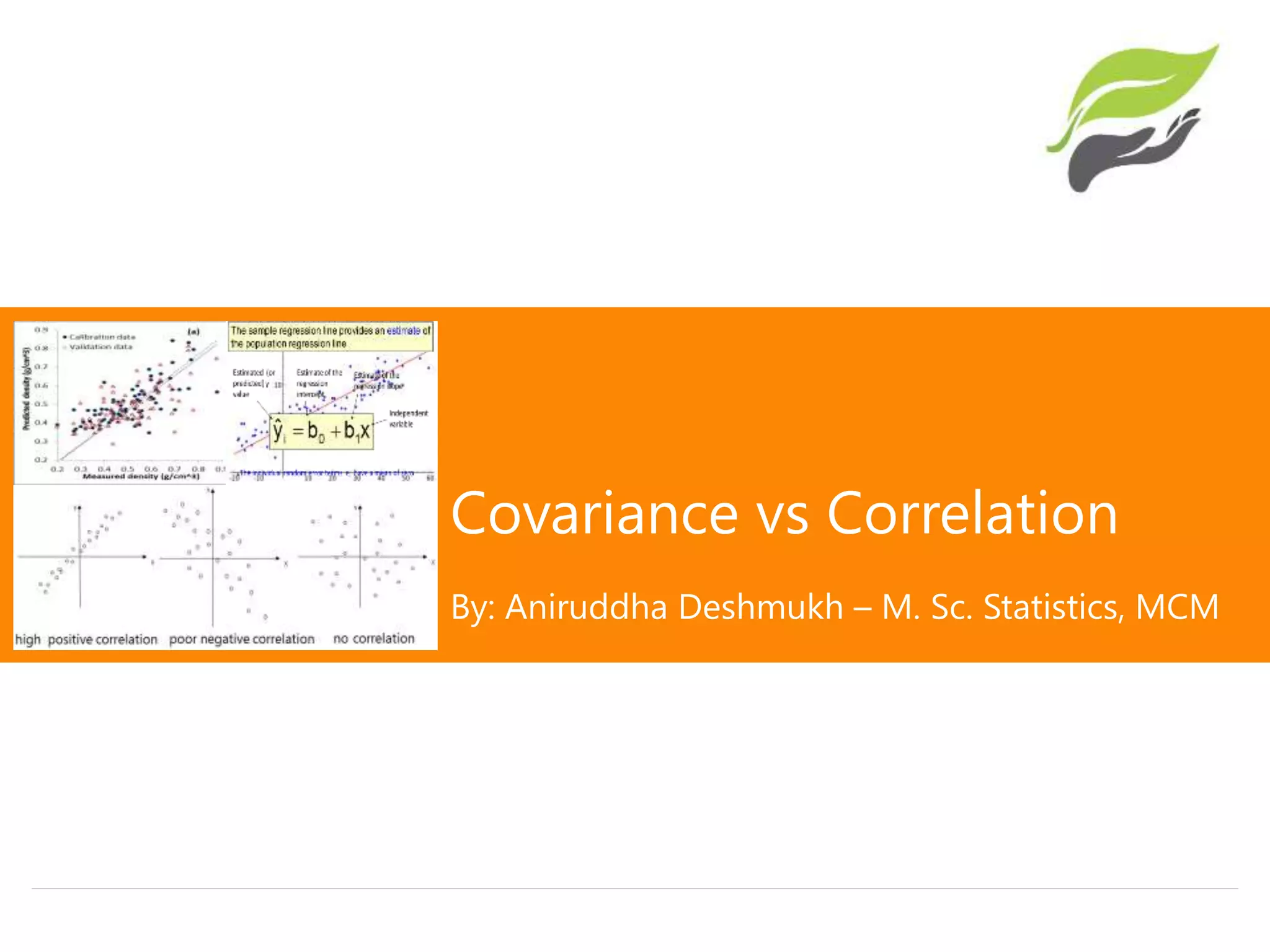 Covariance vs Correlation | PPTX
