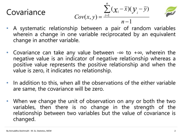 Covariance vs Correlation | PPTX | Physics | Science