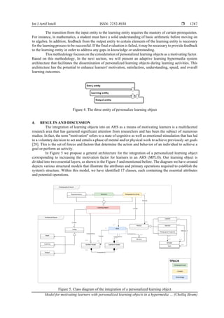 Model for motivating learners with personalized learning objects in a hypermedia adaptive ...
