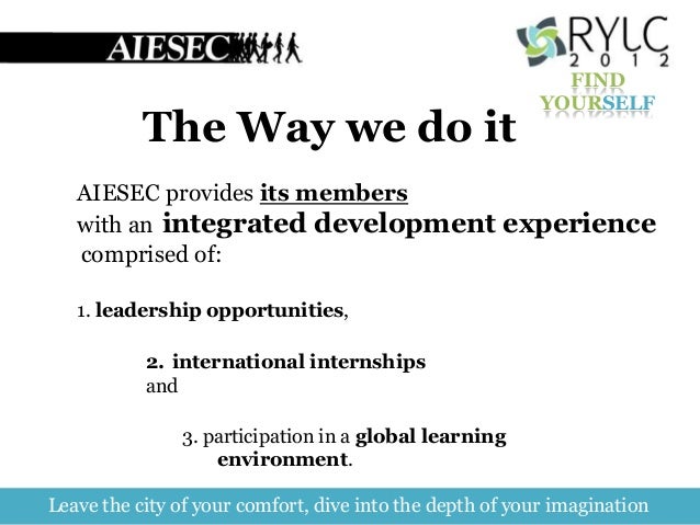 new aiesec way, aiesec japan – TJTO