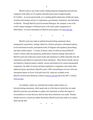 Merrill lynchHistorical Earnings Announcements 2004 2nd | PDF