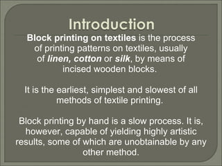 Block Printing | PPT