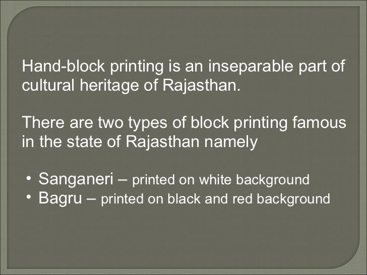 Block Printing