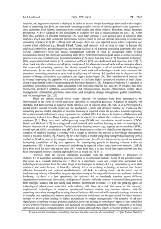 Framework for contextual consulting practices in adherence for decentralized data-driven ...