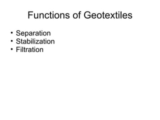 Geotextiles | PPT