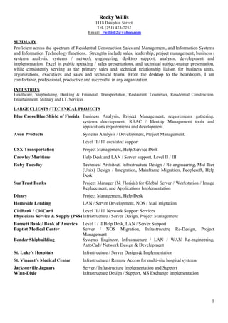Resume_Rocky Willis_2015 | PDF