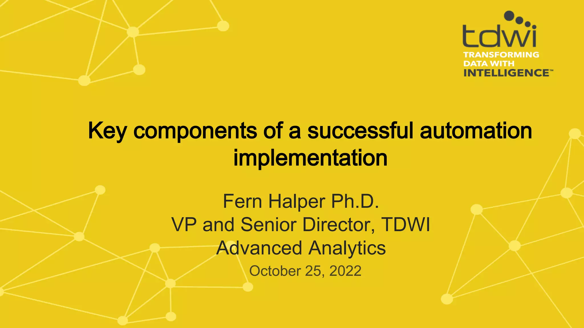 Key Components of a Successful Automation Implementation | PPT