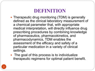 Therapeutic drug monitoring PHARMACY sAA.ppt