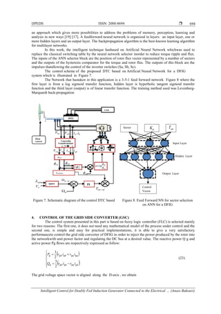 Intelligent Control for Doubly Fed Induction Generator Connected to the Electrical Network | PDF
