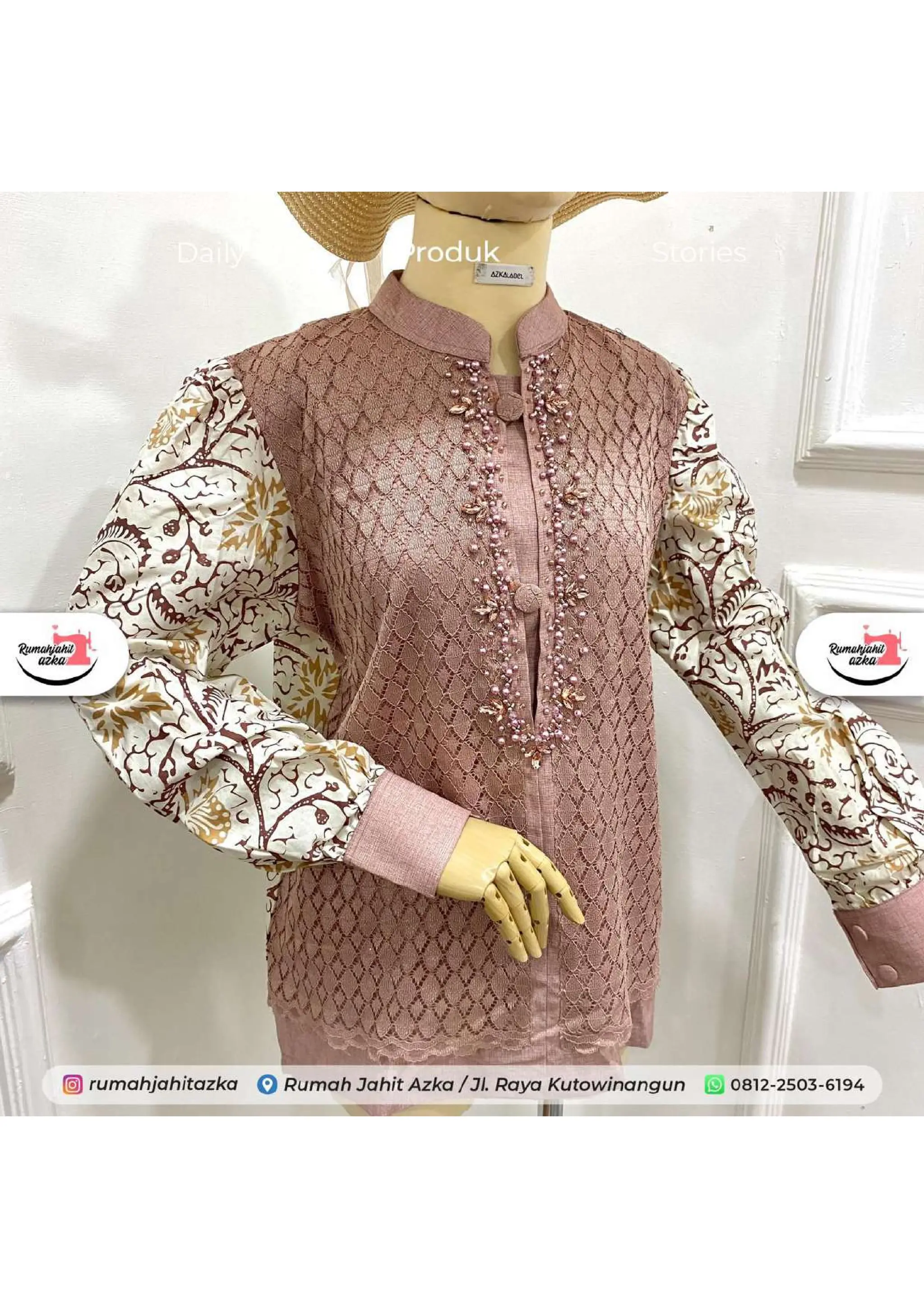 Atasan Batik Modern Payet Rumah Jahit Azka | PDF