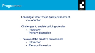 DRIVE 2017 | 26 October - CIRCULAR DESIGN - Building Circular | PPT