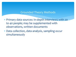 Qualitative Research Methods and Strategy | PPT