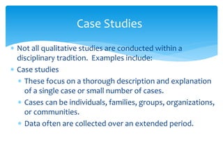 Qualitative Research Methods and Strategy | PPT