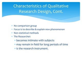 Qualitative Research Methods and Strategy | PPT