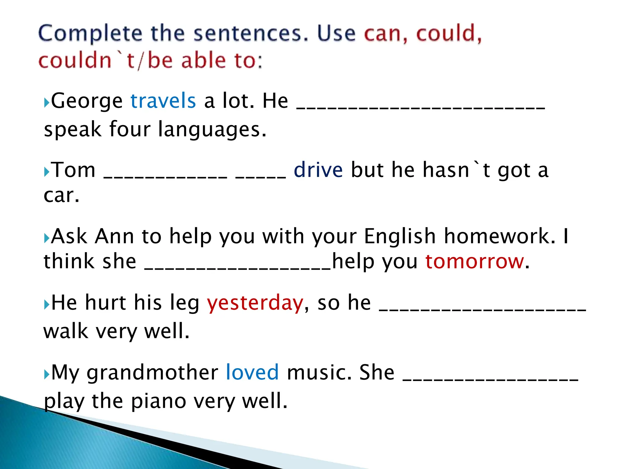 Modal verbs:can,could,be able to1234.ppt