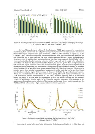 Improving the optical efficiency of white light-emitting diodes based on phosphor-in-glass by a ...